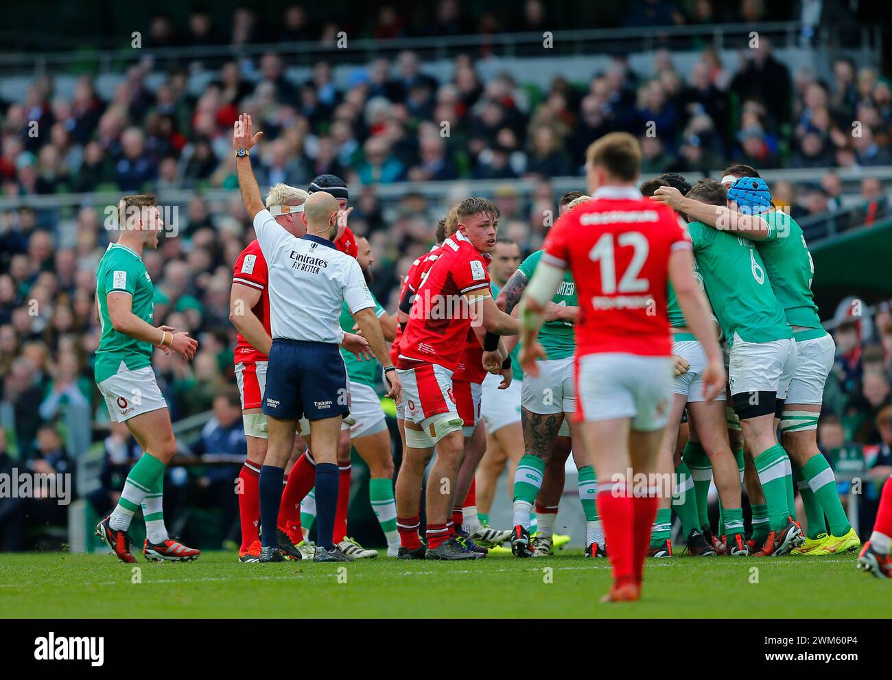 24th February 2024; Aviva Stadium, Dublin, Ireland: Six Nations ...