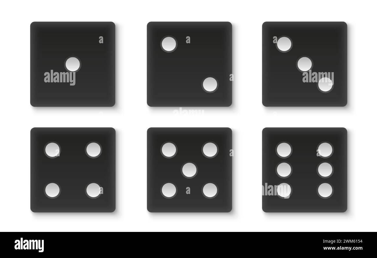 Two dice vector vectors Cut Out Stock Images & Pictures - Alamy