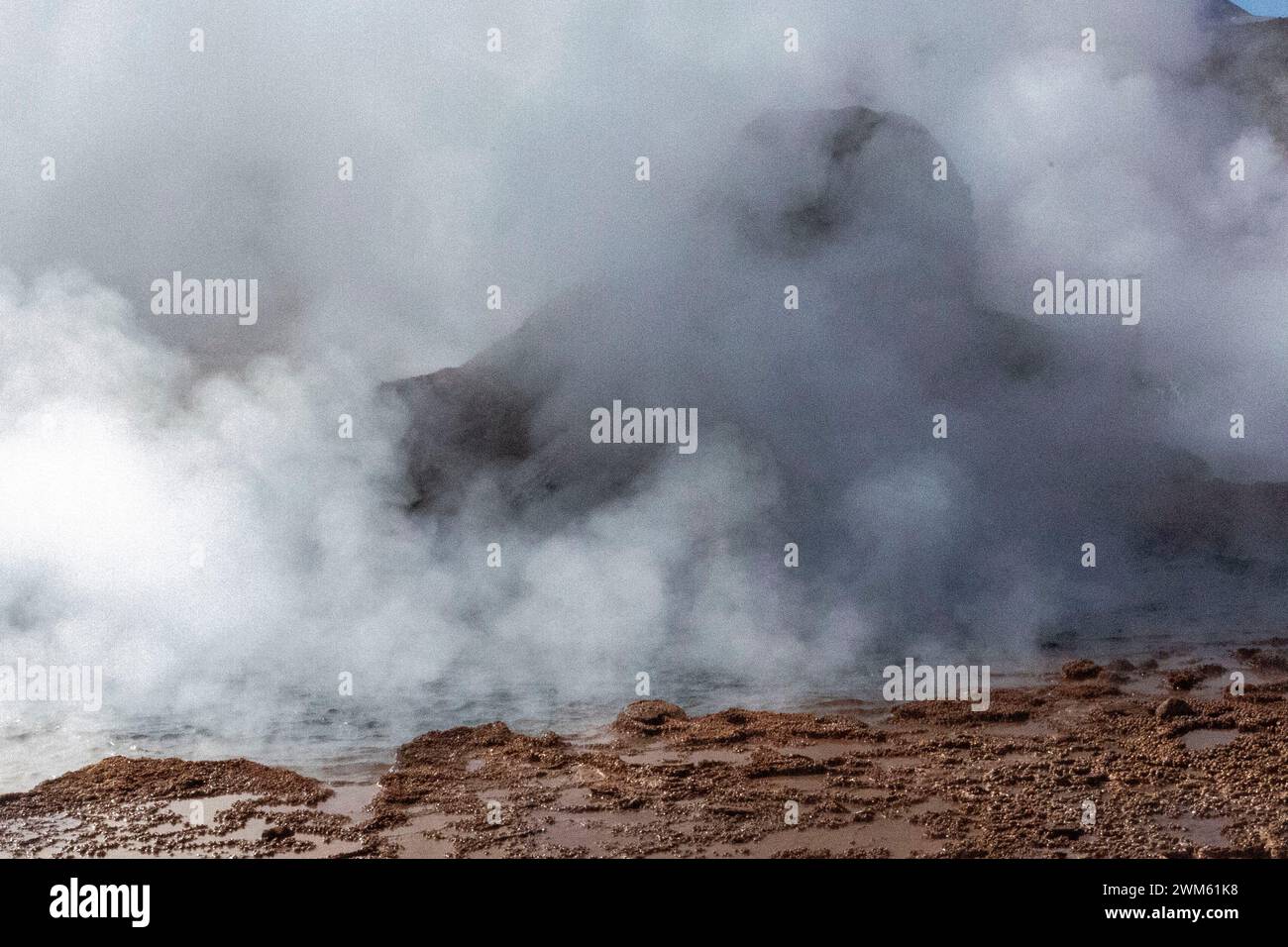 Tatio Geysers, San Pedro de Atacama, Chile. Volcanic hot springs that ...