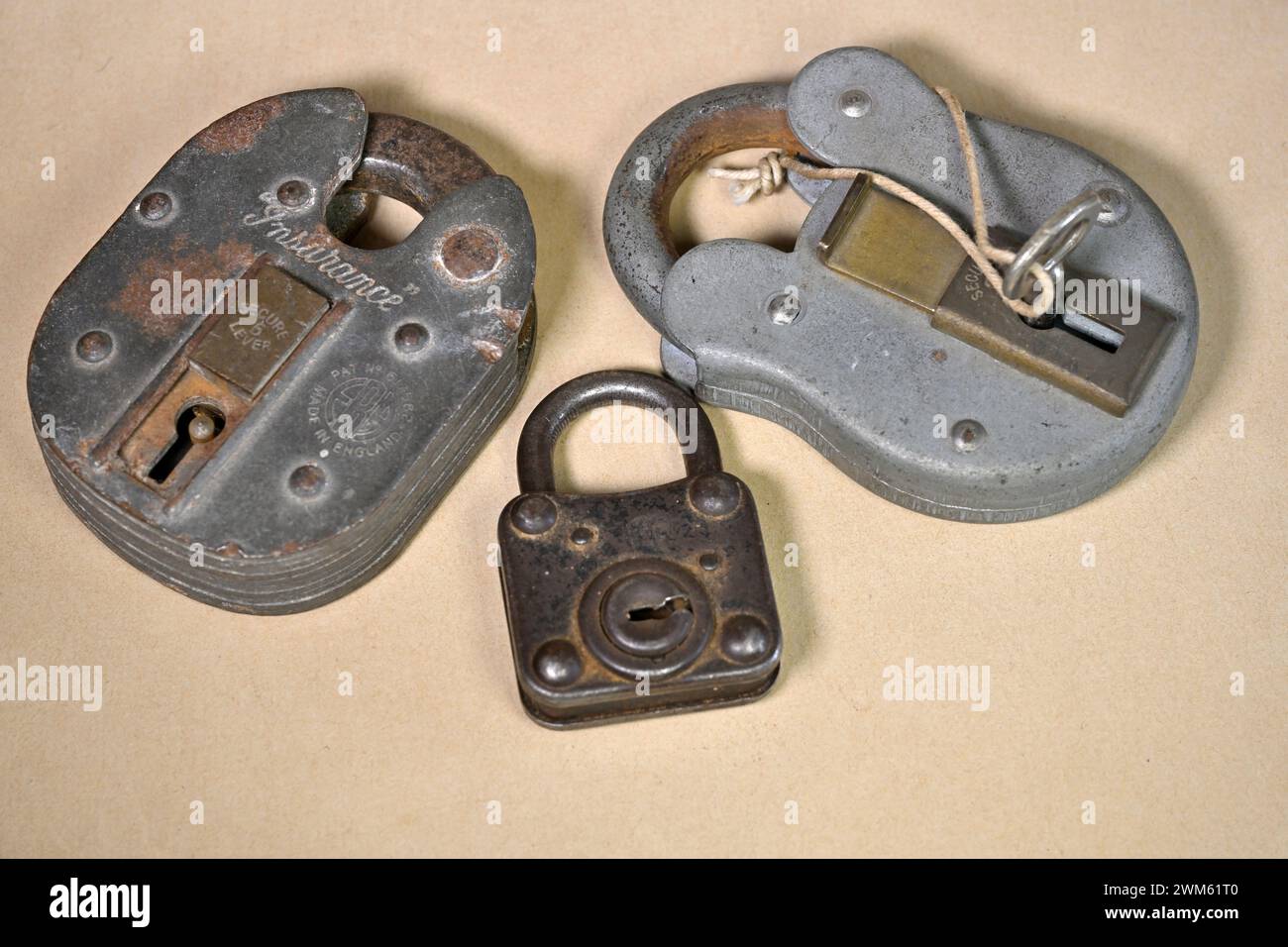 3 padlocks hi-res stock photography and images - Alamy