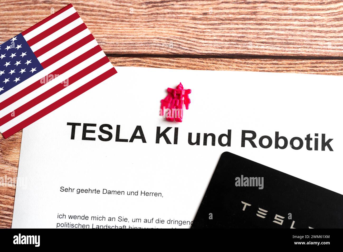 Augsburg, Bavaria, Germany - February 24, 2024: Document with ...