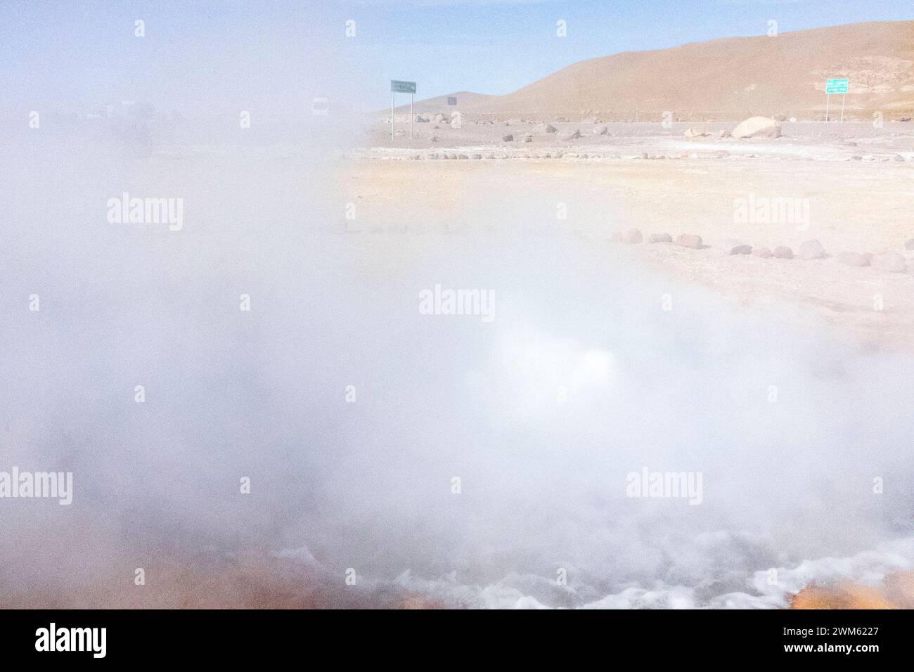 Tatio Geysers, San Pedro de Atacama, Chile. Volcanic hot springs that ...