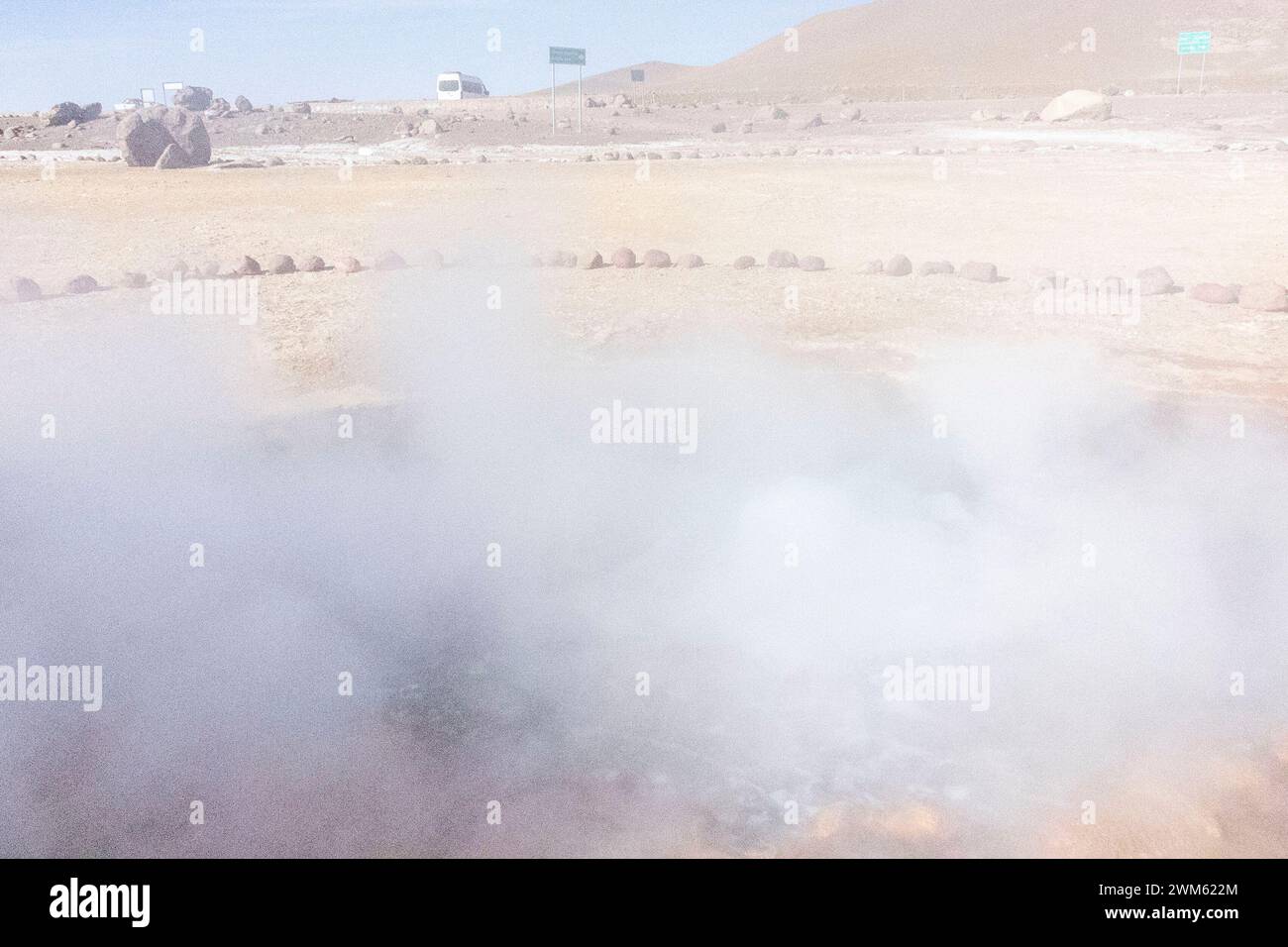 Tatio Geysers, San Pedro de Atacama, Chile. Volcanic hot springs that ...