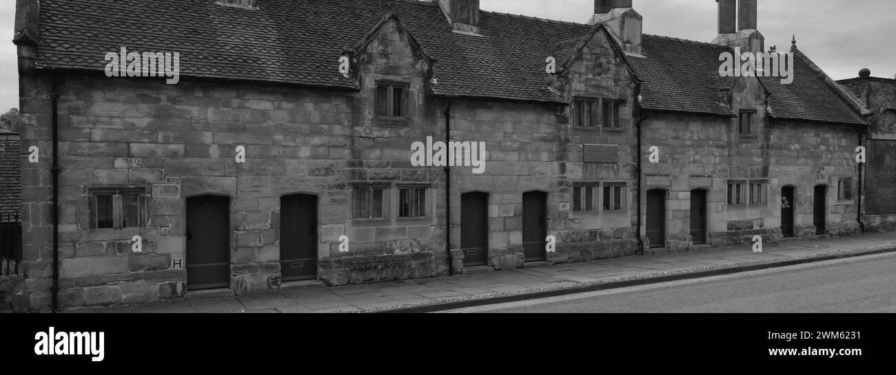 The Almshouses at Ashbourne town; Peak District National Park ...