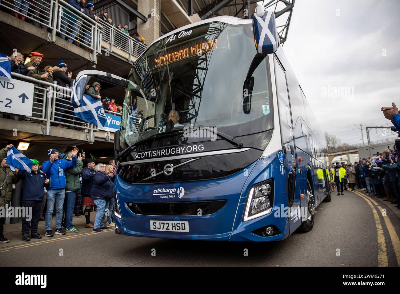 Edinburgh, UK. 24th February 2024; Murrayfield Stadium, Edinburgh ...