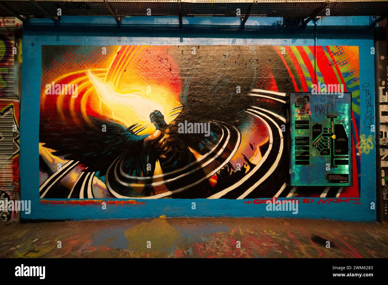 graffiti in Leake Street Arches in London Stock Photo - Alamy