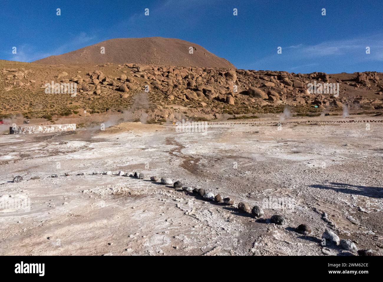 Tatio Geysers, San Pedro de Atacama, Chile. Volcanic hot springs that ...