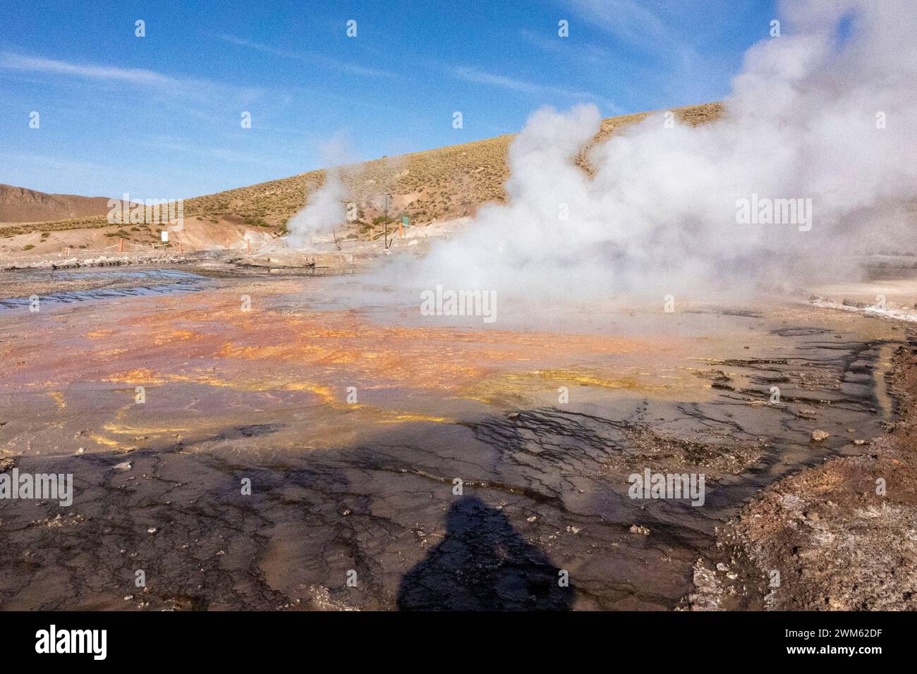 Tatio Geysers, San Pedro de Atacama, Chile. Volcanic hot springs that ...