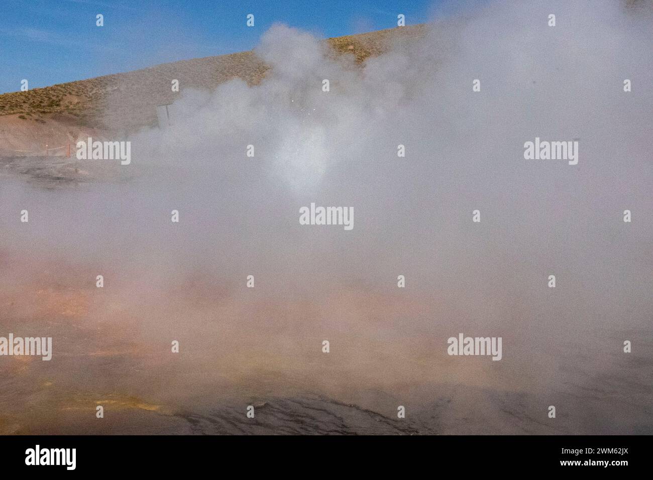 Tatio Geysers, San Pedro de Atacama, Chile. Volcanic hot springs that ...