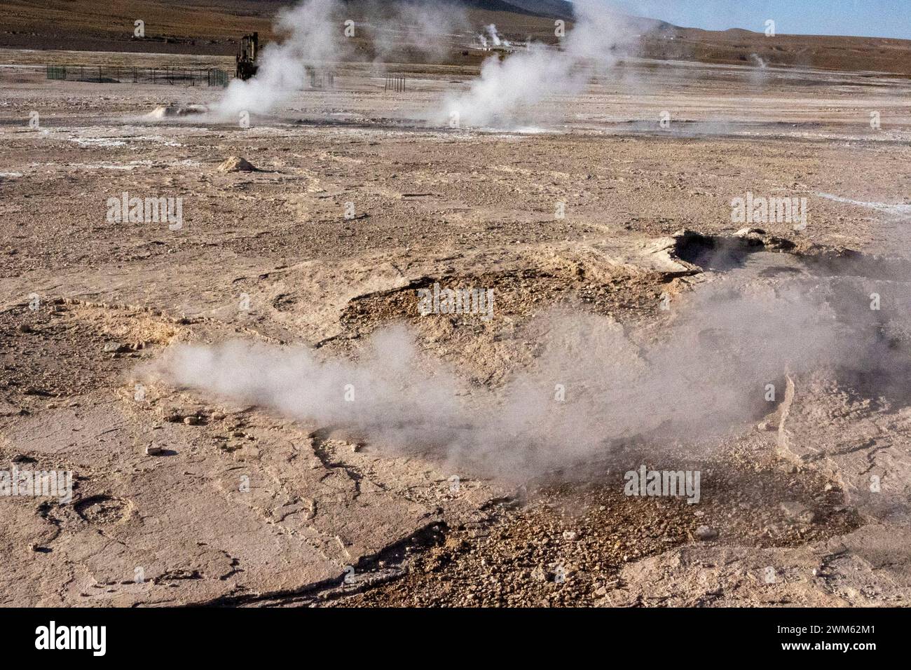 Tatio Geysers, San Pedro de Atacama, Chile. Volcanic hot springs that ...