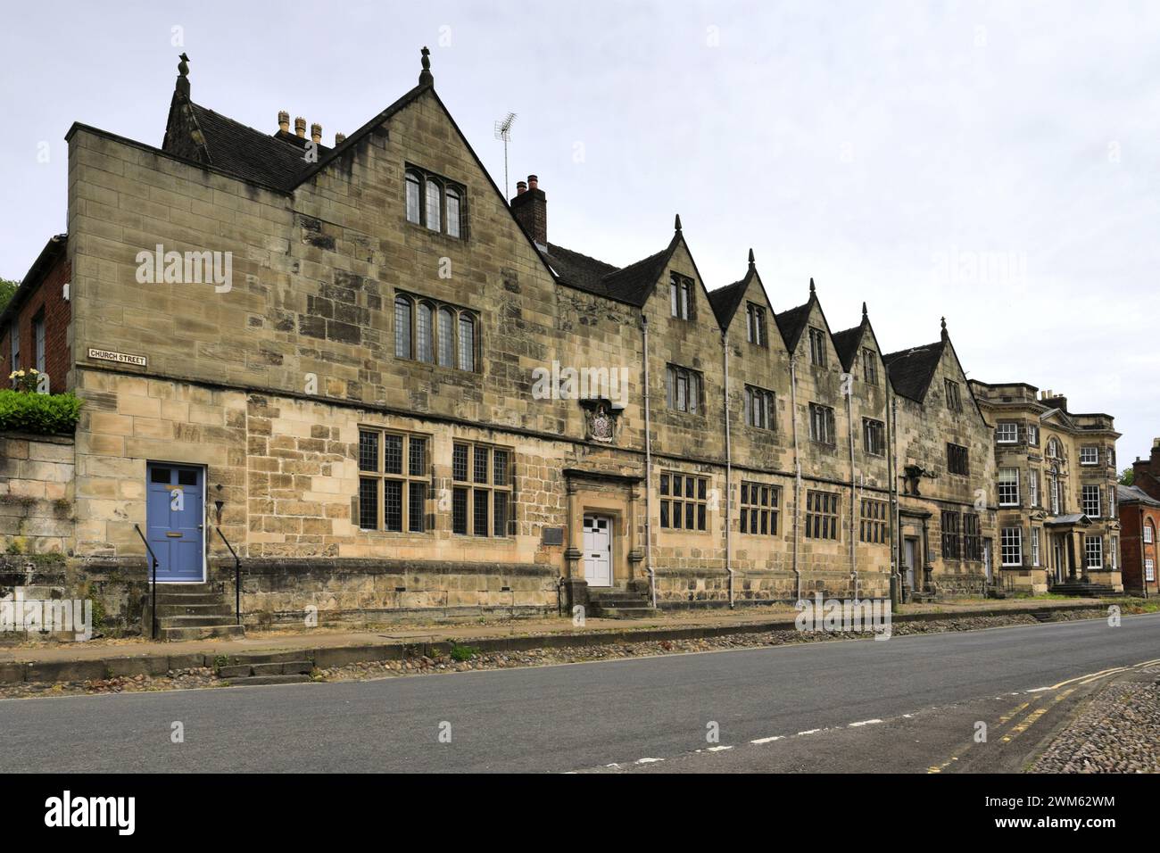 The Free Gramma School, Main Street Ashbourne town; Peak District ...