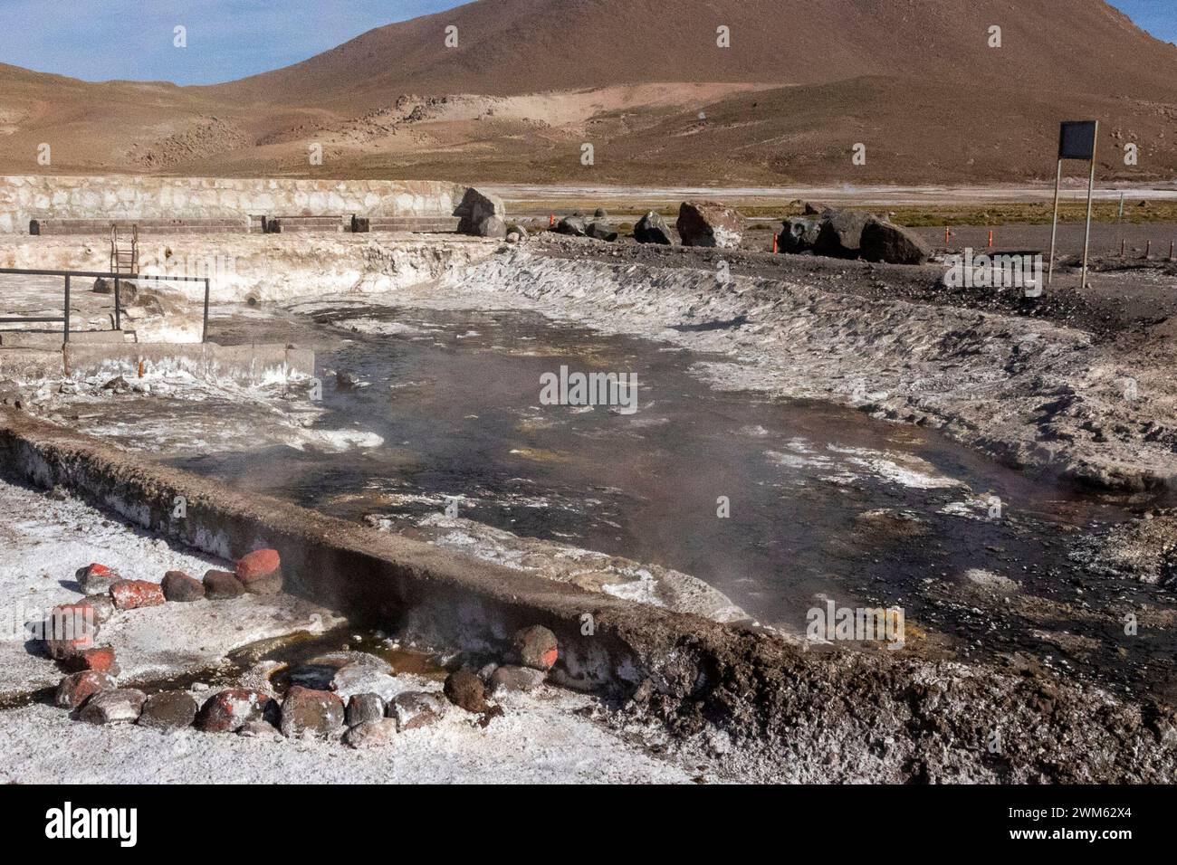 Tatio Geysers, San Pedro de Atacama, Chile. Volcanic hot springs that ...