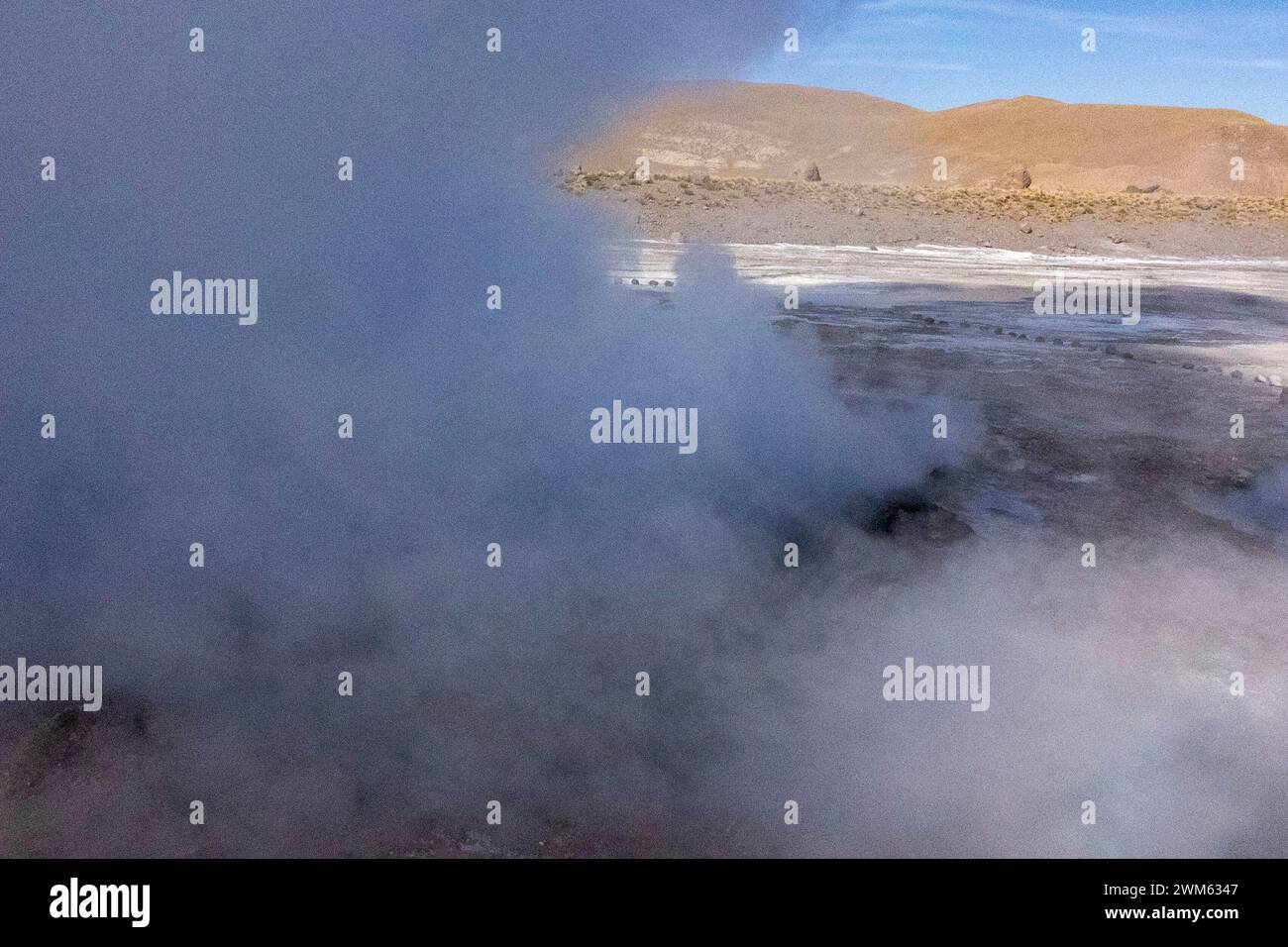 Hot steam rising from rocky hi-res stock photography and images - Alamy