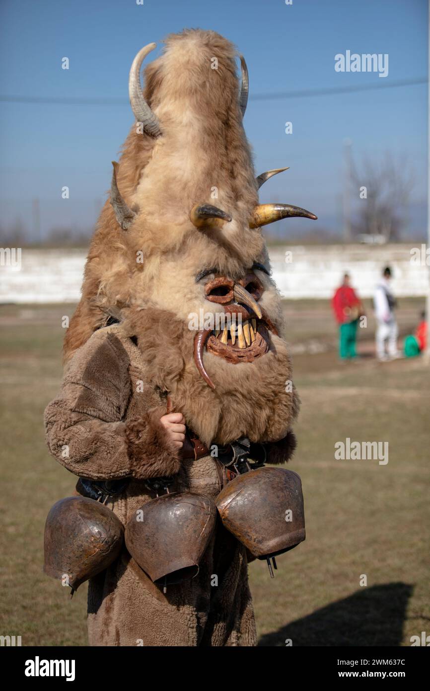 Elin Pelin, Bulgaria - February 17, 2024: Eighth edition of masquerade ...