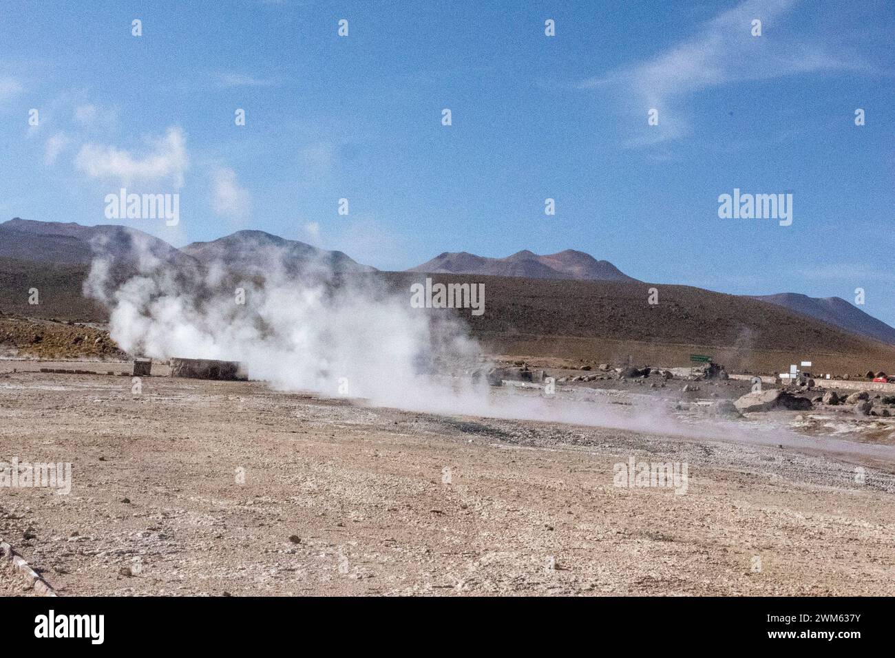 Tatio Geysers, San Pedro de Atacama, Chile. Volcanic hot springs that ...