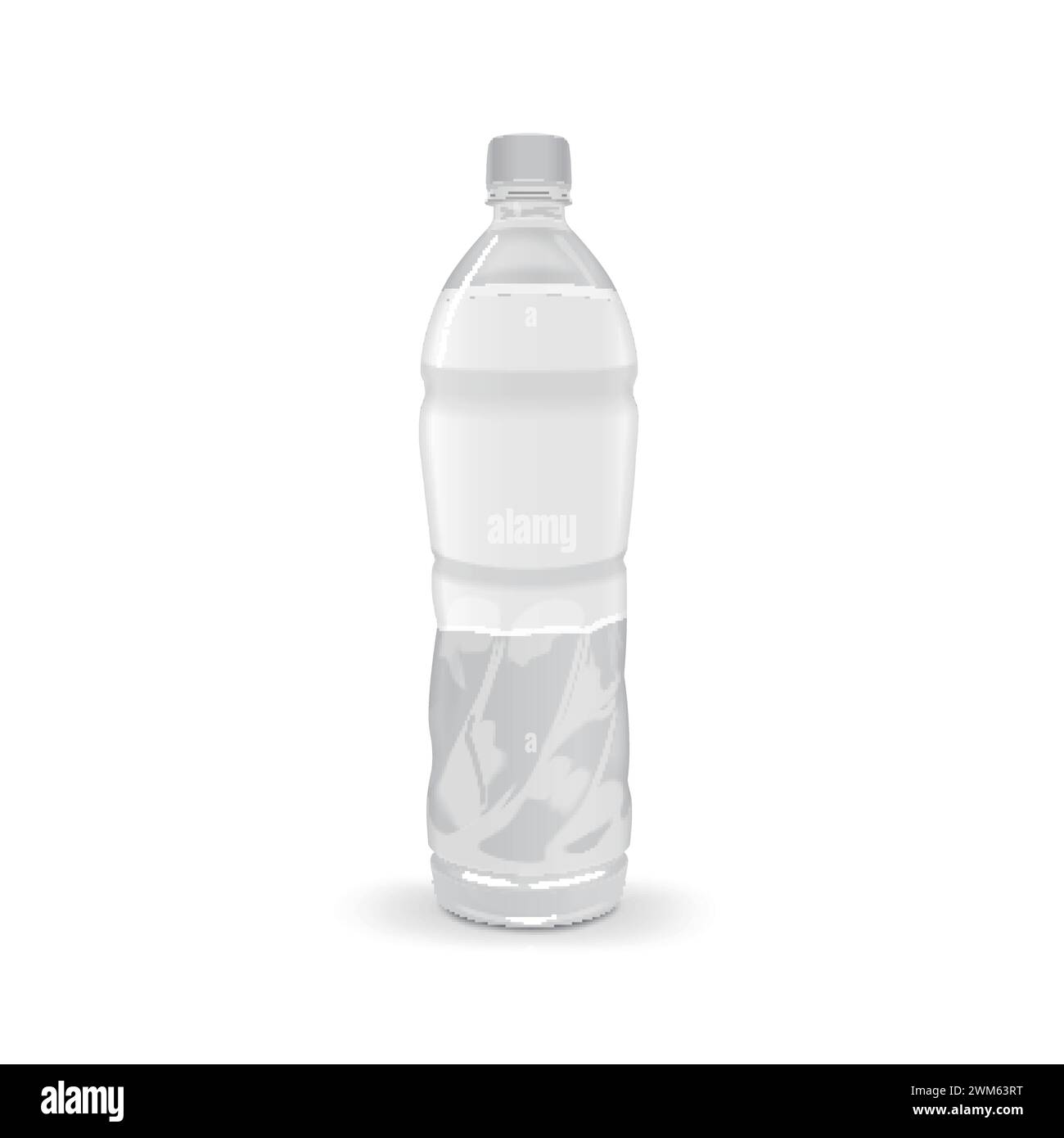Plastic water bottle blank label Stock Vector Images - Alamy