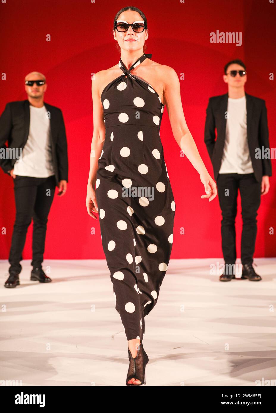 London, UK, 24th 2024. Models dance and strut down the catwalk ...