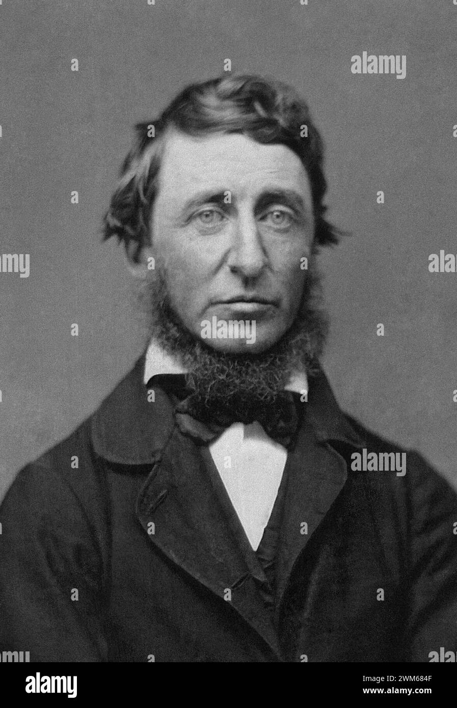 Benjamin D. Maxham - Henry David Thoreau - Restored - greyscale ...