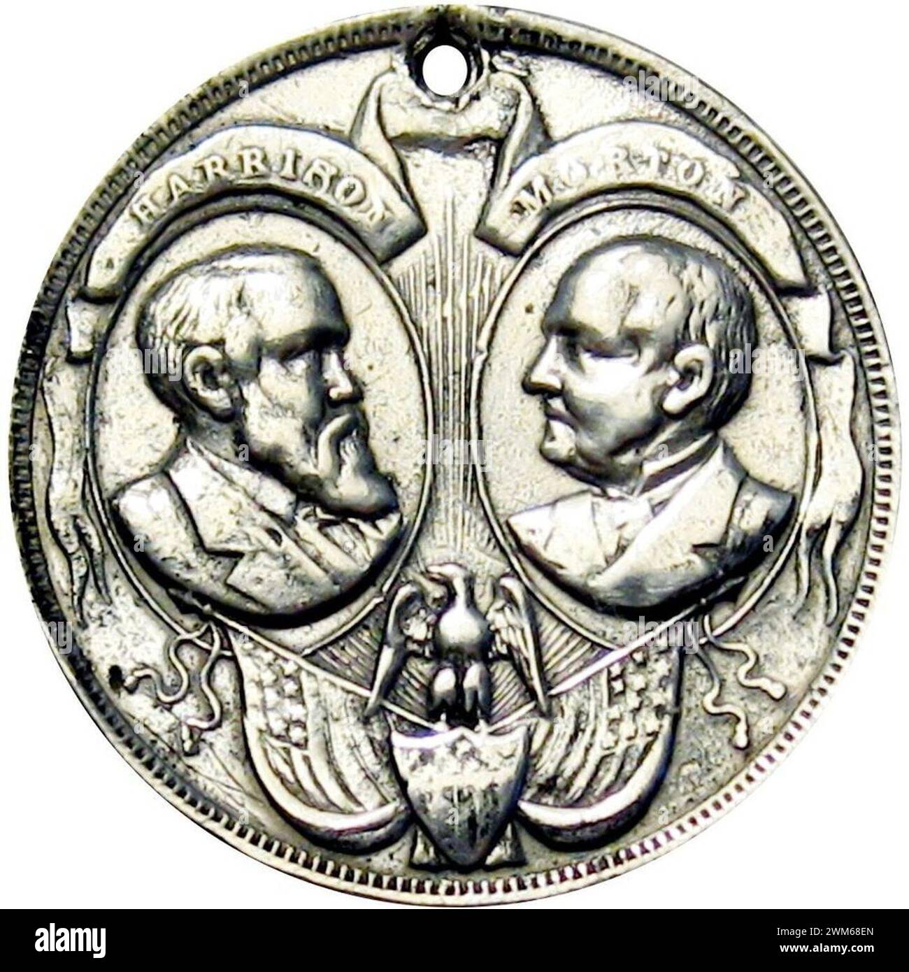 Benjamin Harrison Political Campaign Token Jugate (1888) Stevehayden 01 ...