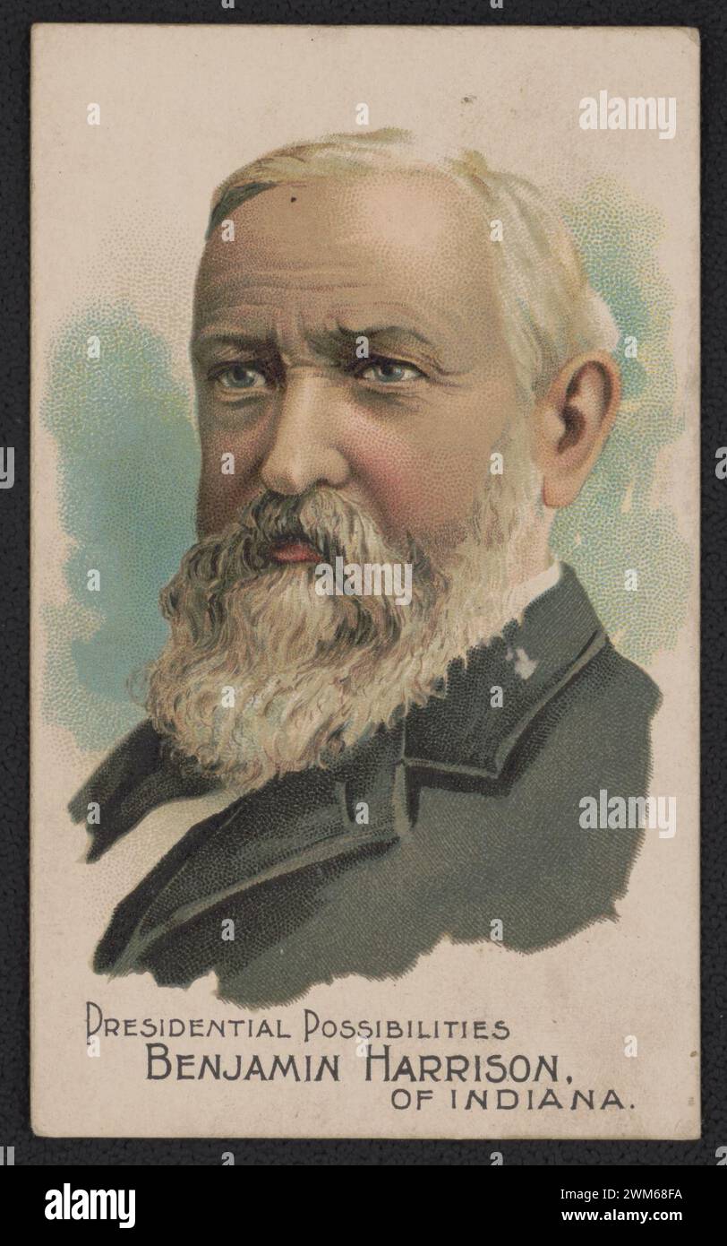 Benjamin Harrison of Indiana Presidential possibilities Stock Photo - Alamy