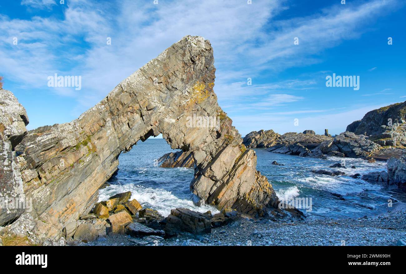Tarlair Open Air Swimming Pools Macduff Scotland a rock arch close to ...