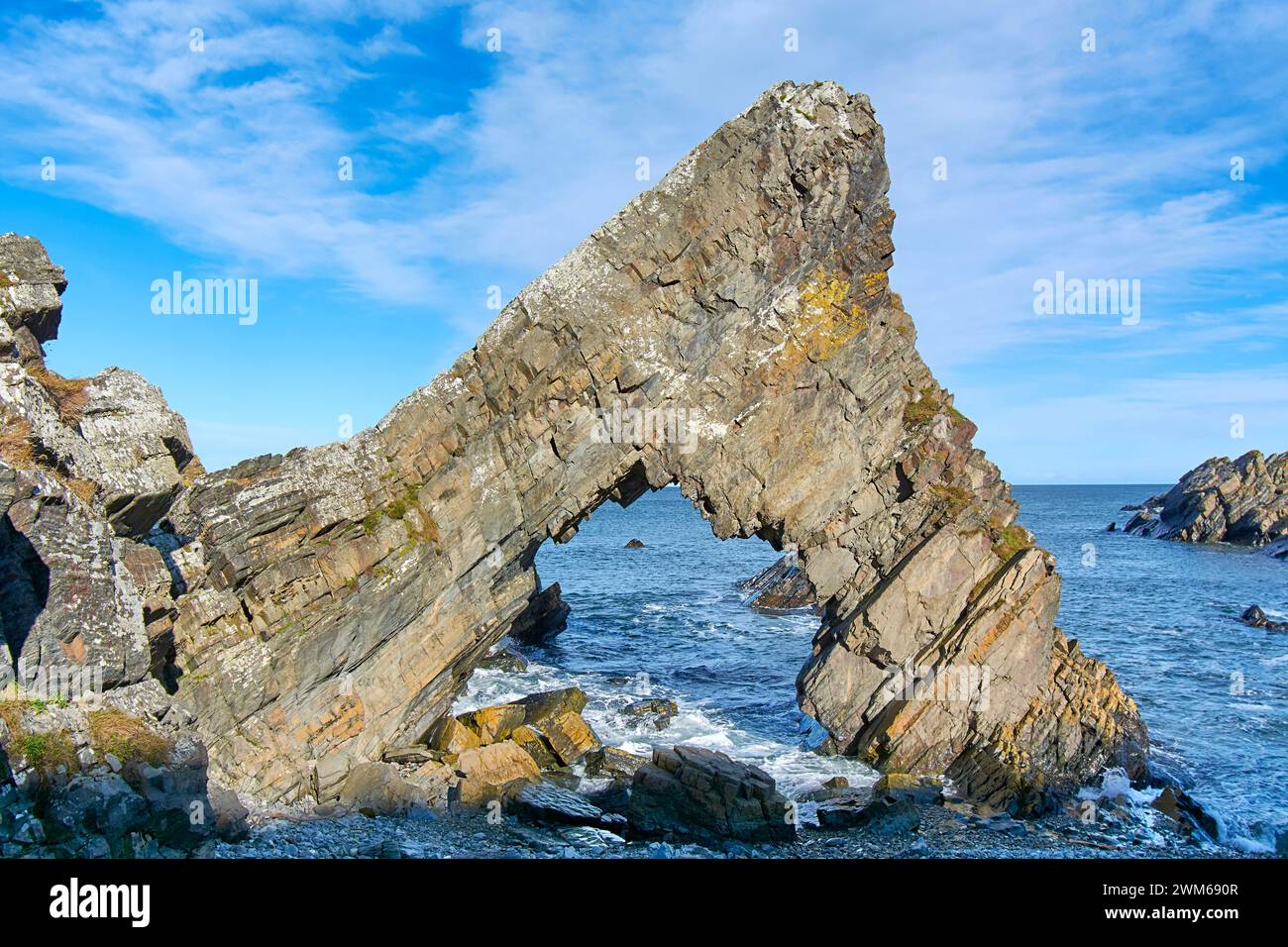 Tarlair Open Air Swimming Pools Macduff Scotland a small rock arch ...