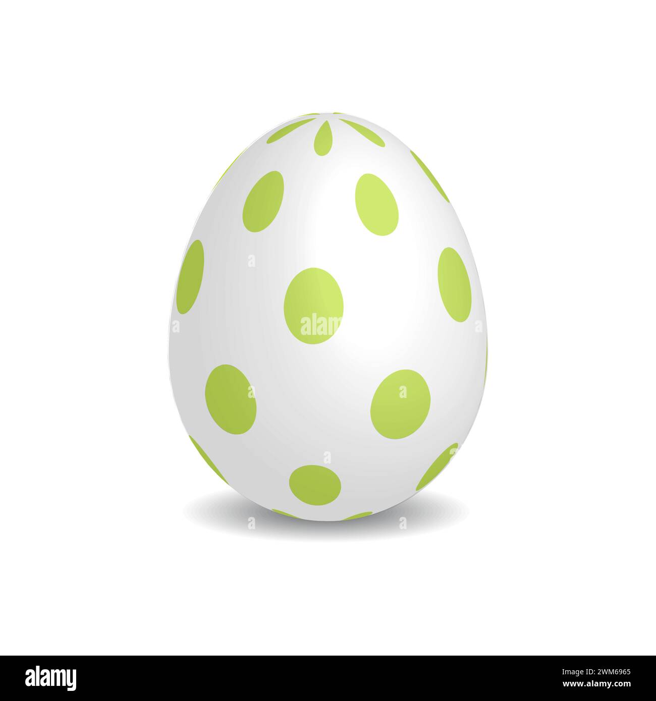 3D Easter egg with green dots Stock Vector Image & Art - Alamy
