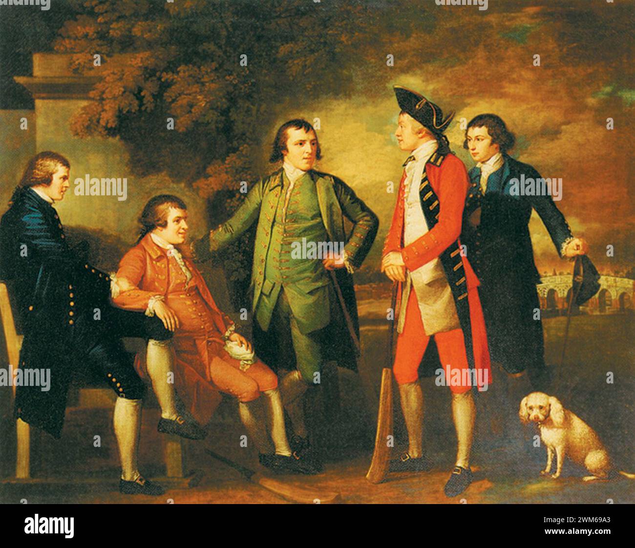 Benjamin West, The Cricketers, also known as Ralph Izard and His ...