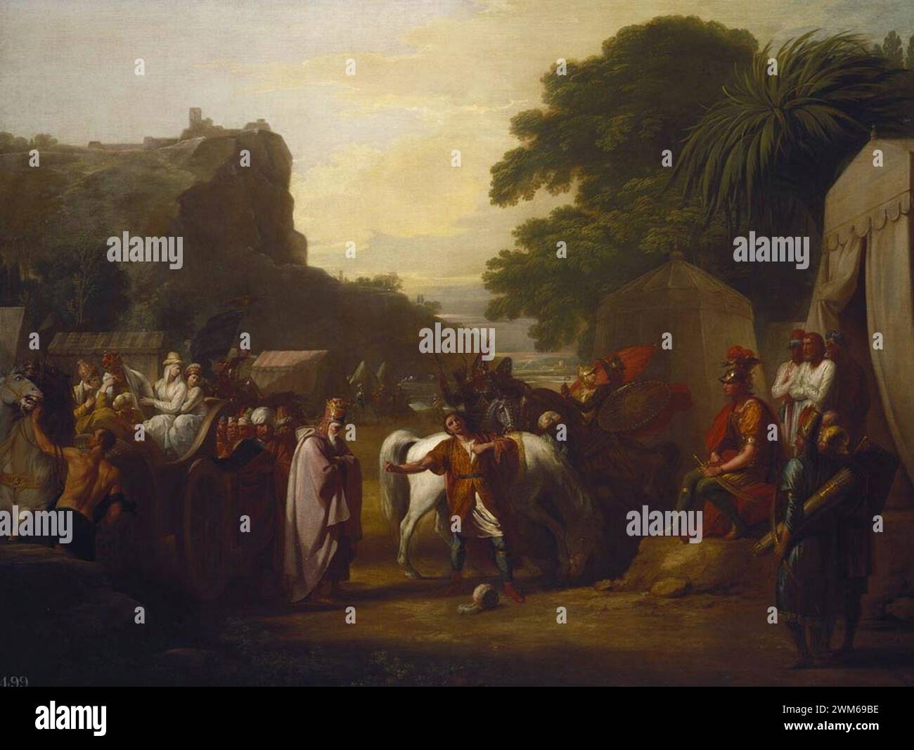 Benjamin West (1738-1820) - The Family of the King of Armenia before ...