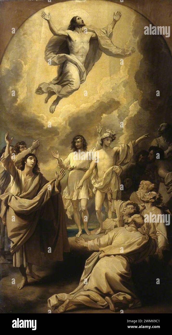 Benjamin West (1738-1820) - Sketch for 'The Ascension' Stock Photo - Alamy
