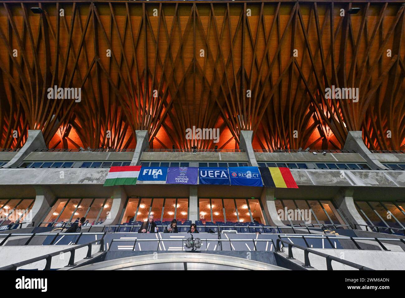 Felcsut, Hungary. 23rd Feb, 2024. Hungarian, FIFA, Nations league, UEFA ...