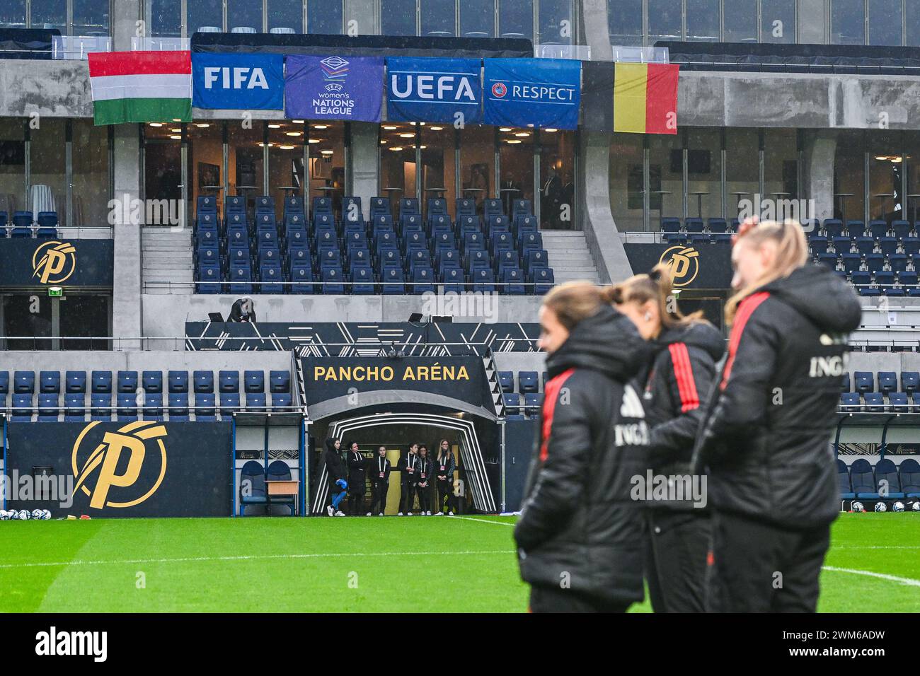 Felcsut, Hungary. 23rd Feb, 2024. Hungarian, FIFA, Nations league, UEFA ...