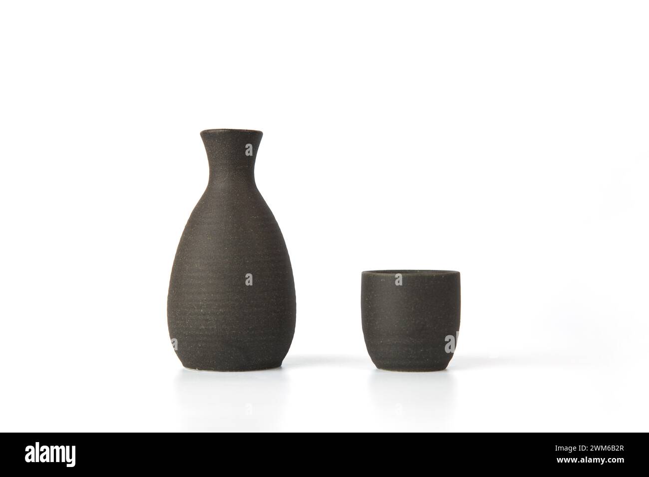 japanese sake isolated on white background Stock Photo - Alamy