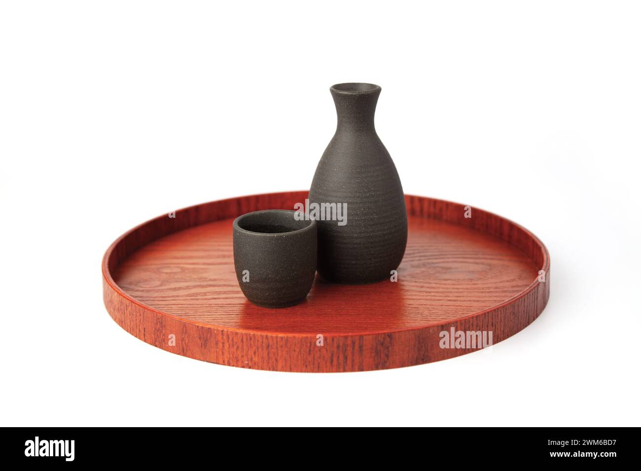 japanese sake isolated on white background Stock Photo - Alamy