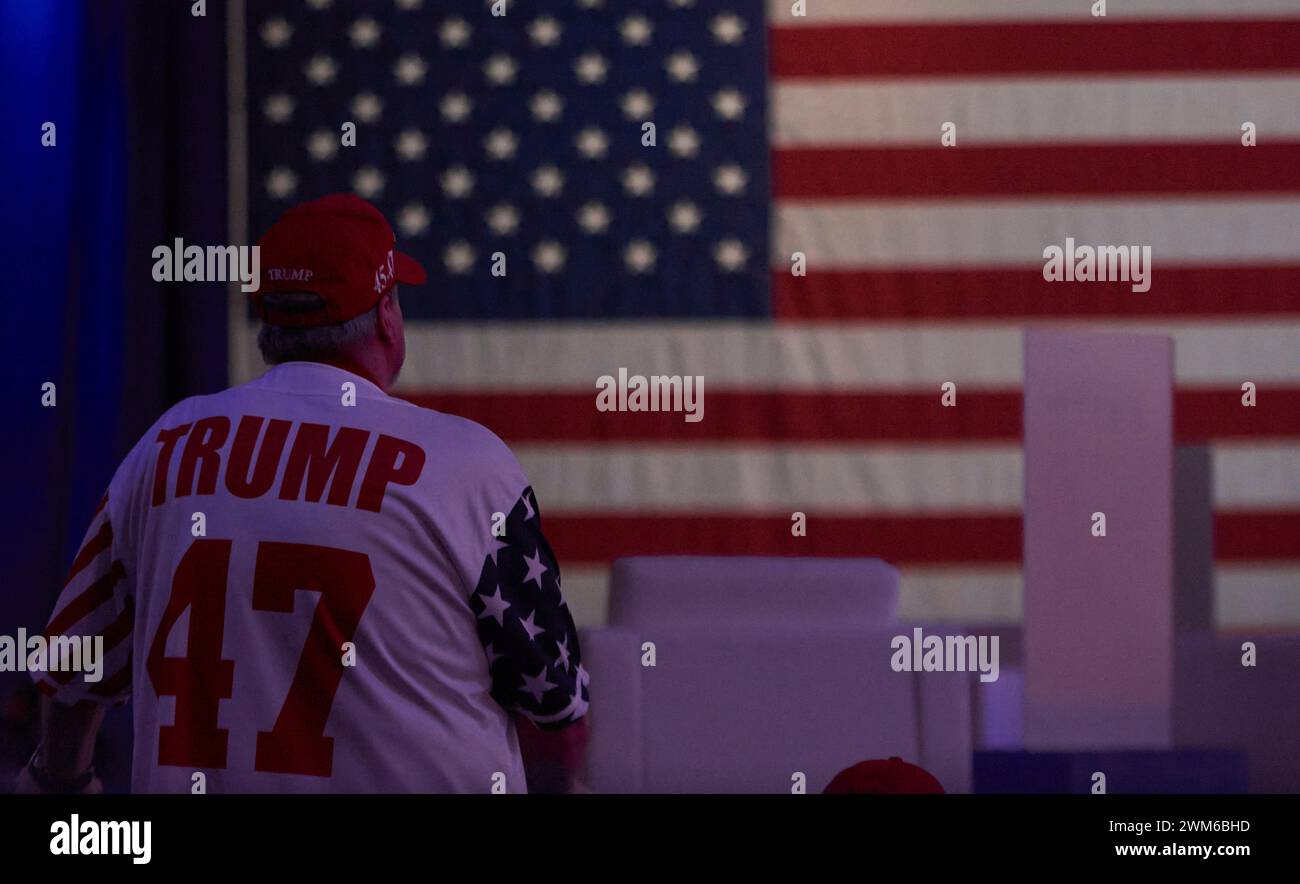 Fort Washington, Maryland, USA. 24th Feb, 2024. Supporters of Donald ...