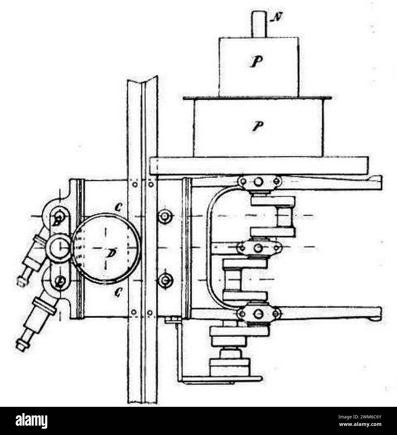 Two cylinder in line engine hi-res stock photography and images - Alamy