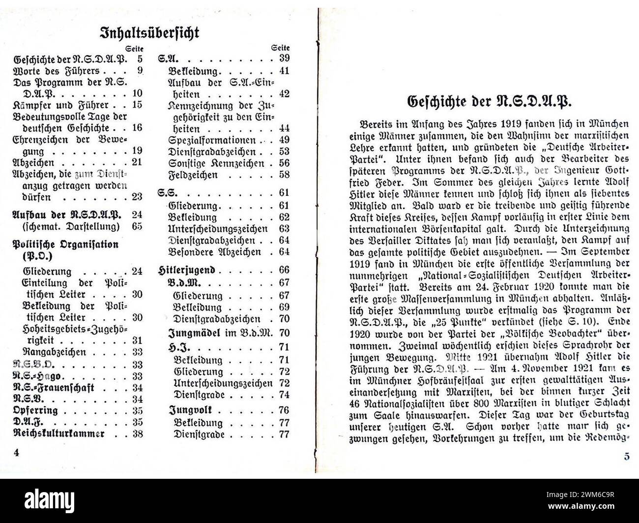 Beppo Bässler - Aufbau und Abzeichen der NSDAP SA SS HJ PO NSBO DAF ...