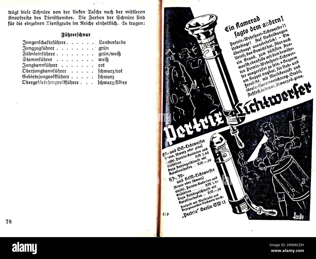 Beppo Bässler - Aufbau und Abzeichen der NSDAP SA SS HJ PO NSBO DAF ...