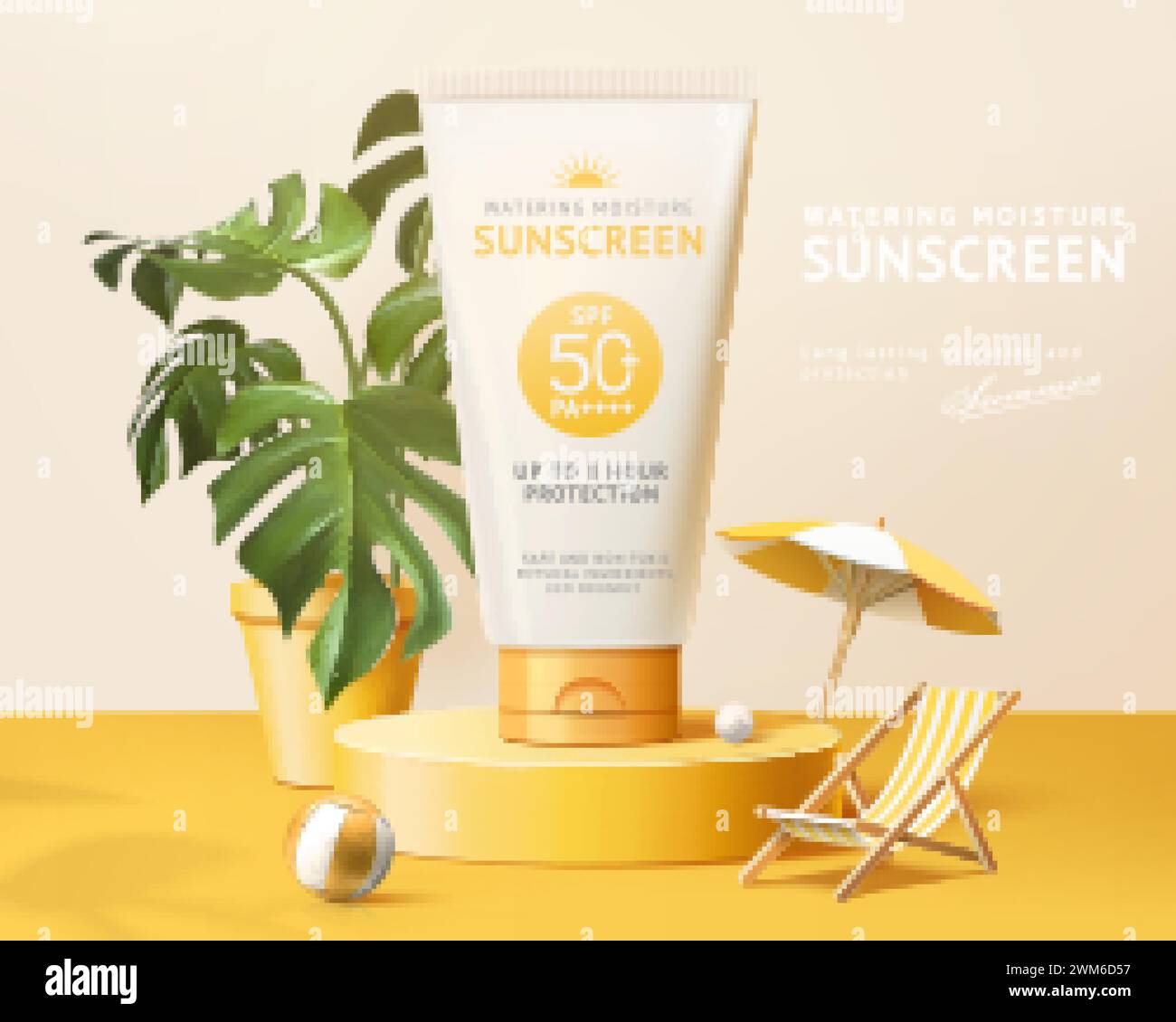 Sunscreen ad hi-res stock photography and images - Alamy