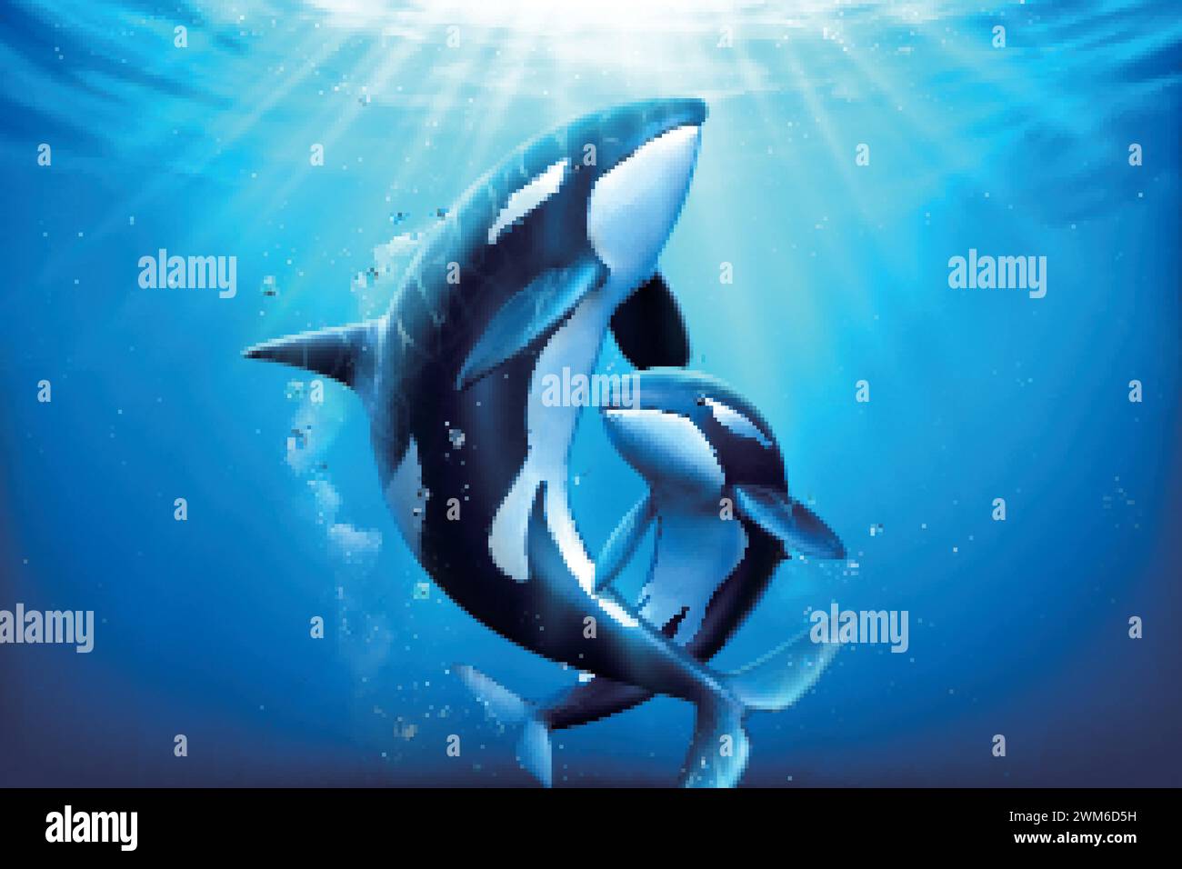 Family swim Stock Vector Images - Alamy