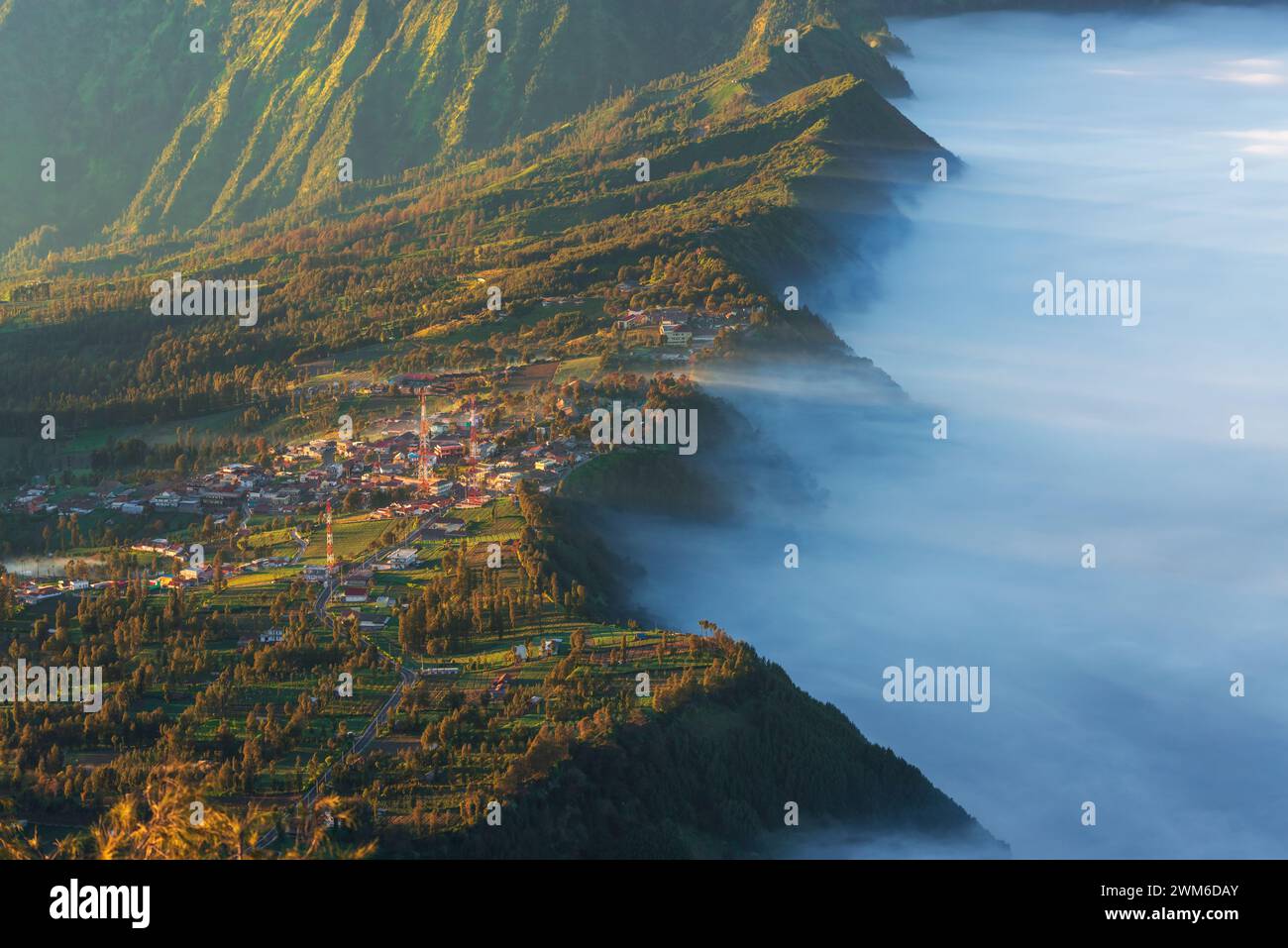 Beautiful sunrise over Mount Bromo, Indonesia Stock Photo - Alamy