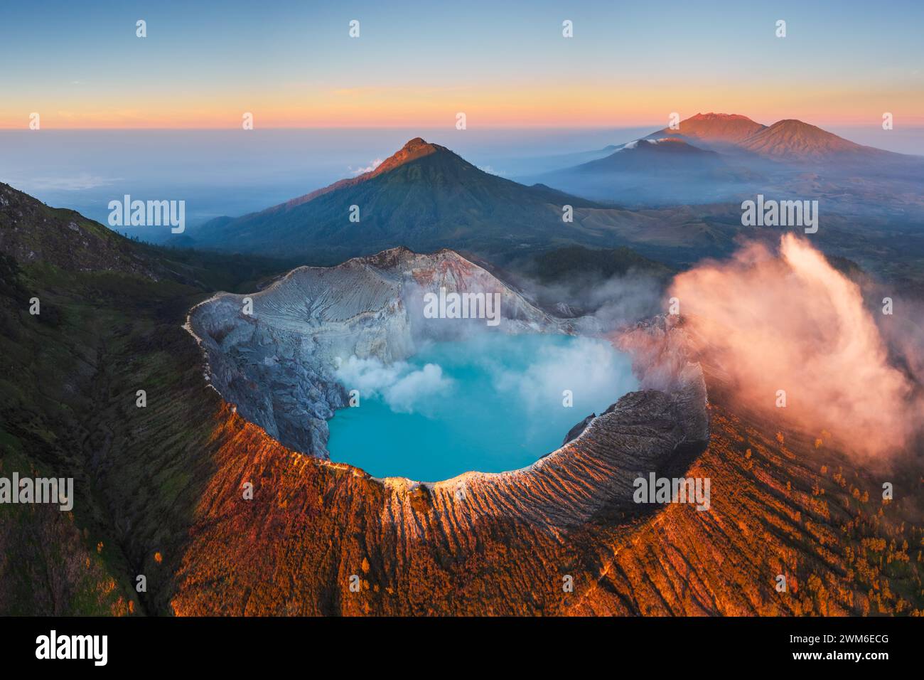 Ijen crater aerial hi-res stock photography and images - Alamy