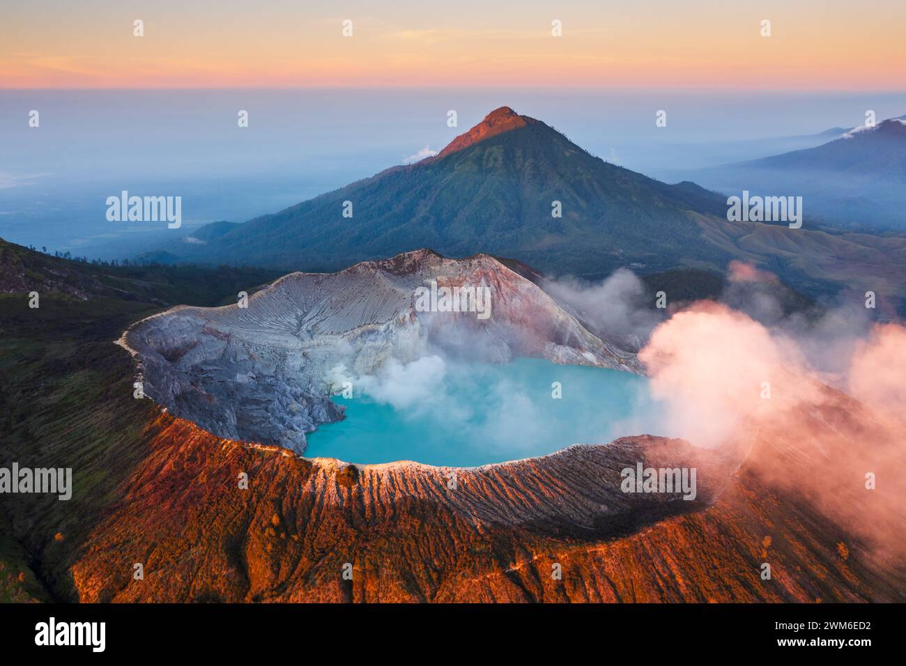 Ijen crater aerial hi-res stock photography and images - Alamy