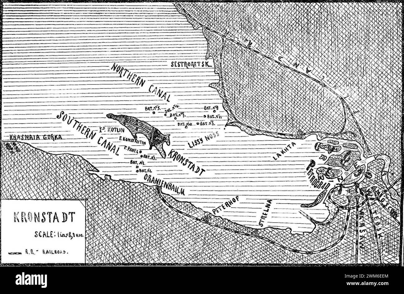 Kronstadt map hi-res stock photography and images - Alamy