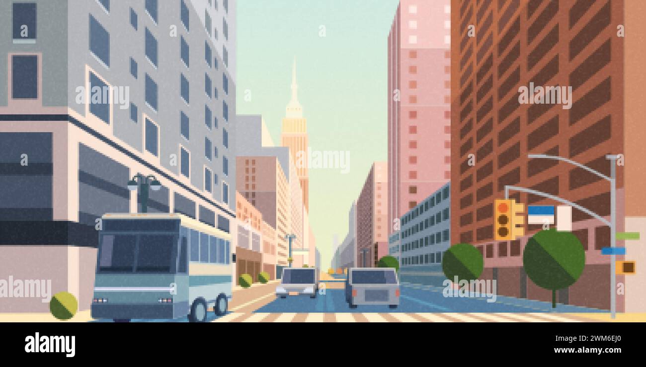 Street scene usa Stock Vector Images - Alamy