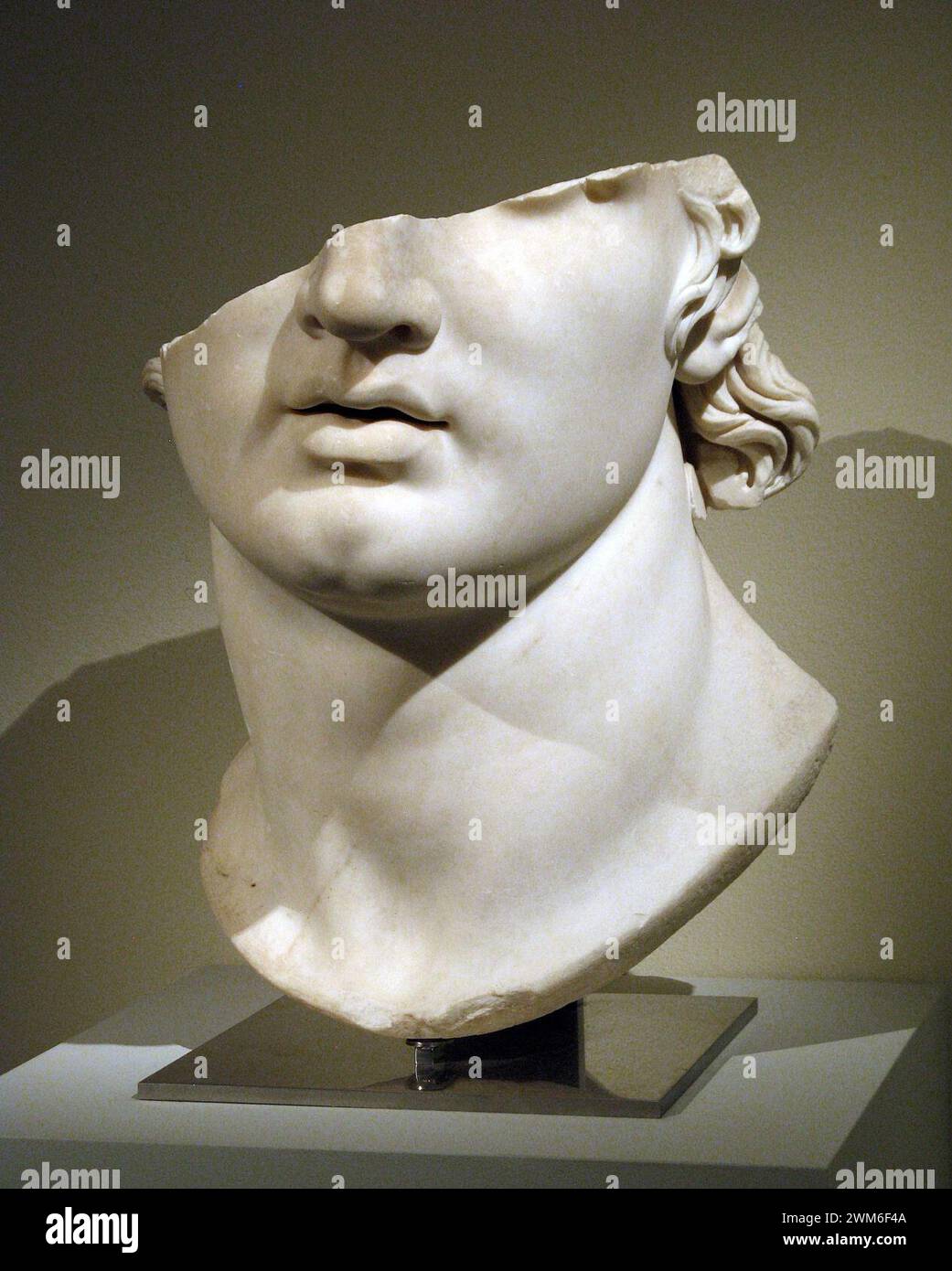 283 Colossal head of a youth 01 Stock Photo - Alamy