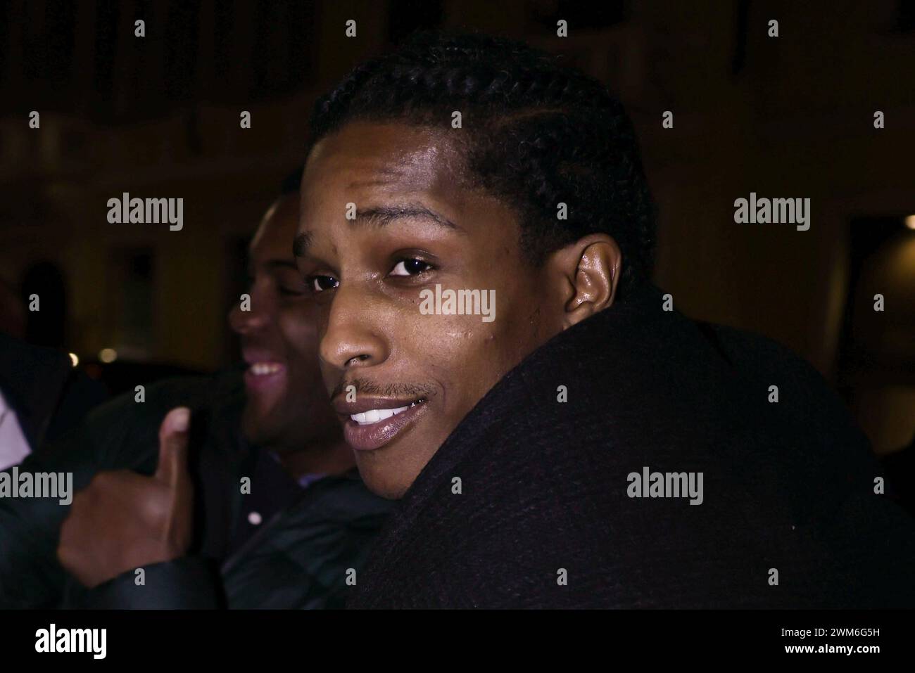 Milan, Italy. 23rd Feb, 2024. ASAP Rocky is attending the Milan Fashion ...