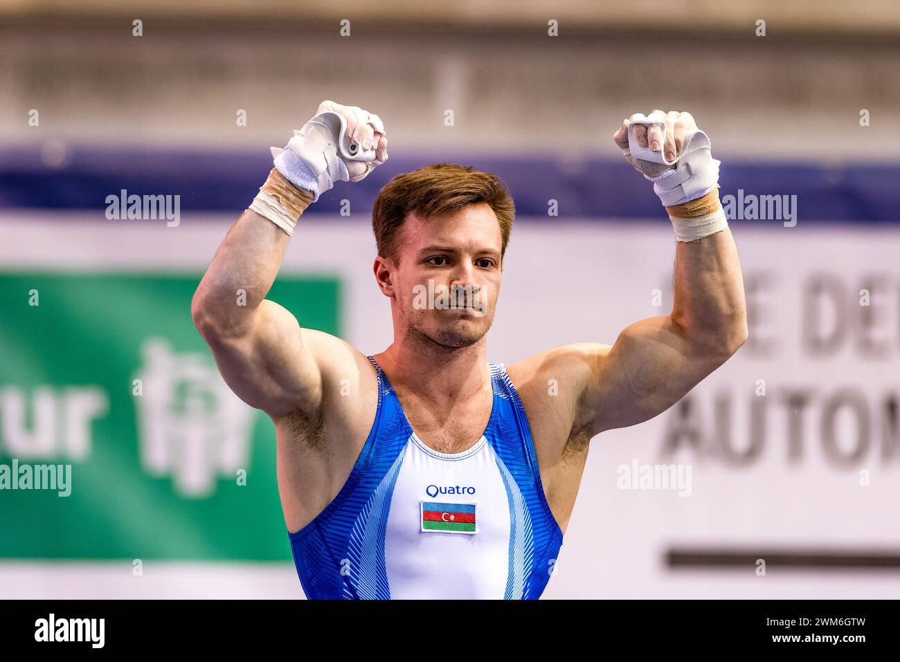 Cottbus, Germany. 24th Feb, 2024. Gymnastics: Olympic qualification ...