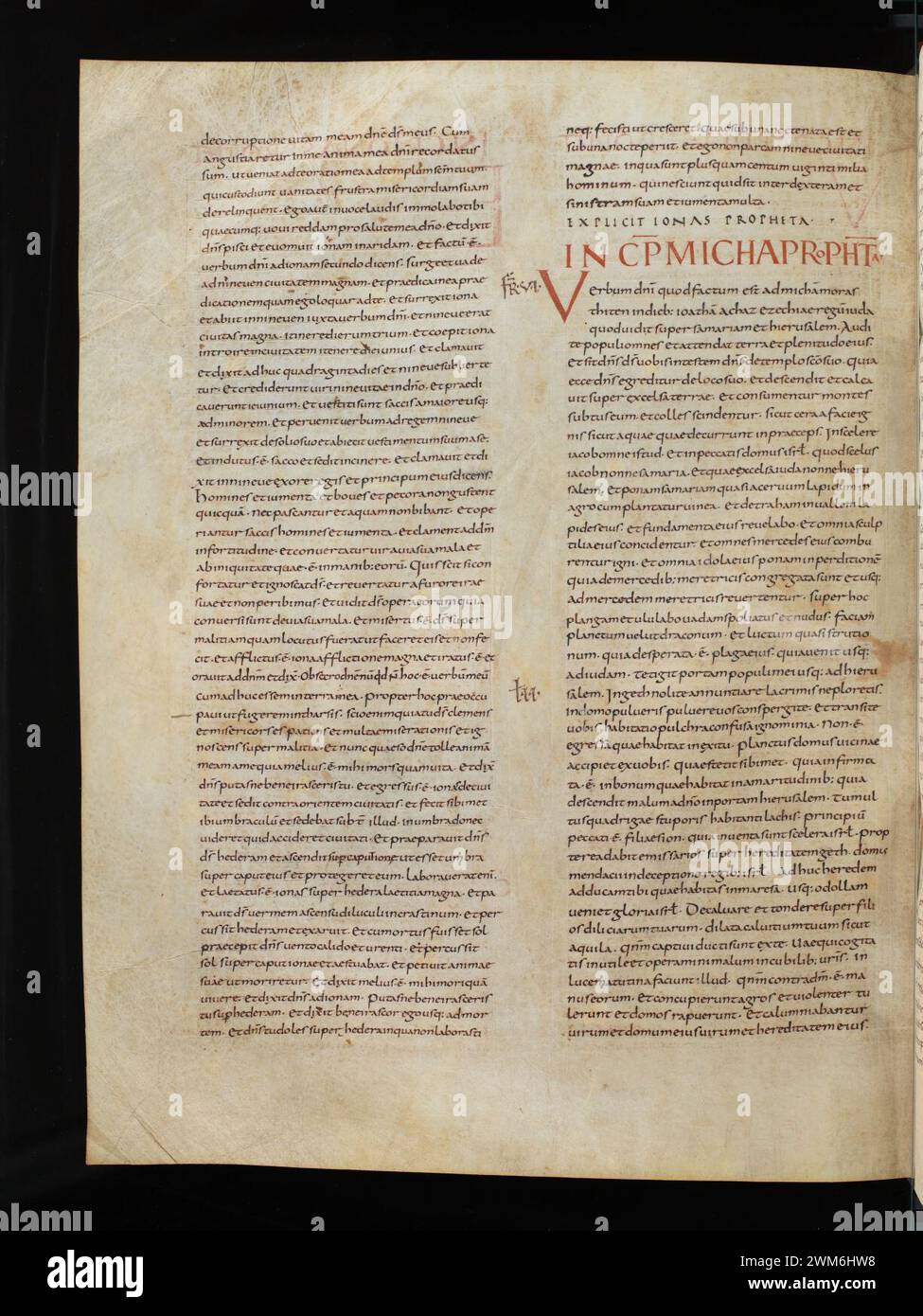 Cod. 3, f. 177v – Biblia latina (Vulgata, Part 1 Genesis to Psalms Stock Photo - Alamy