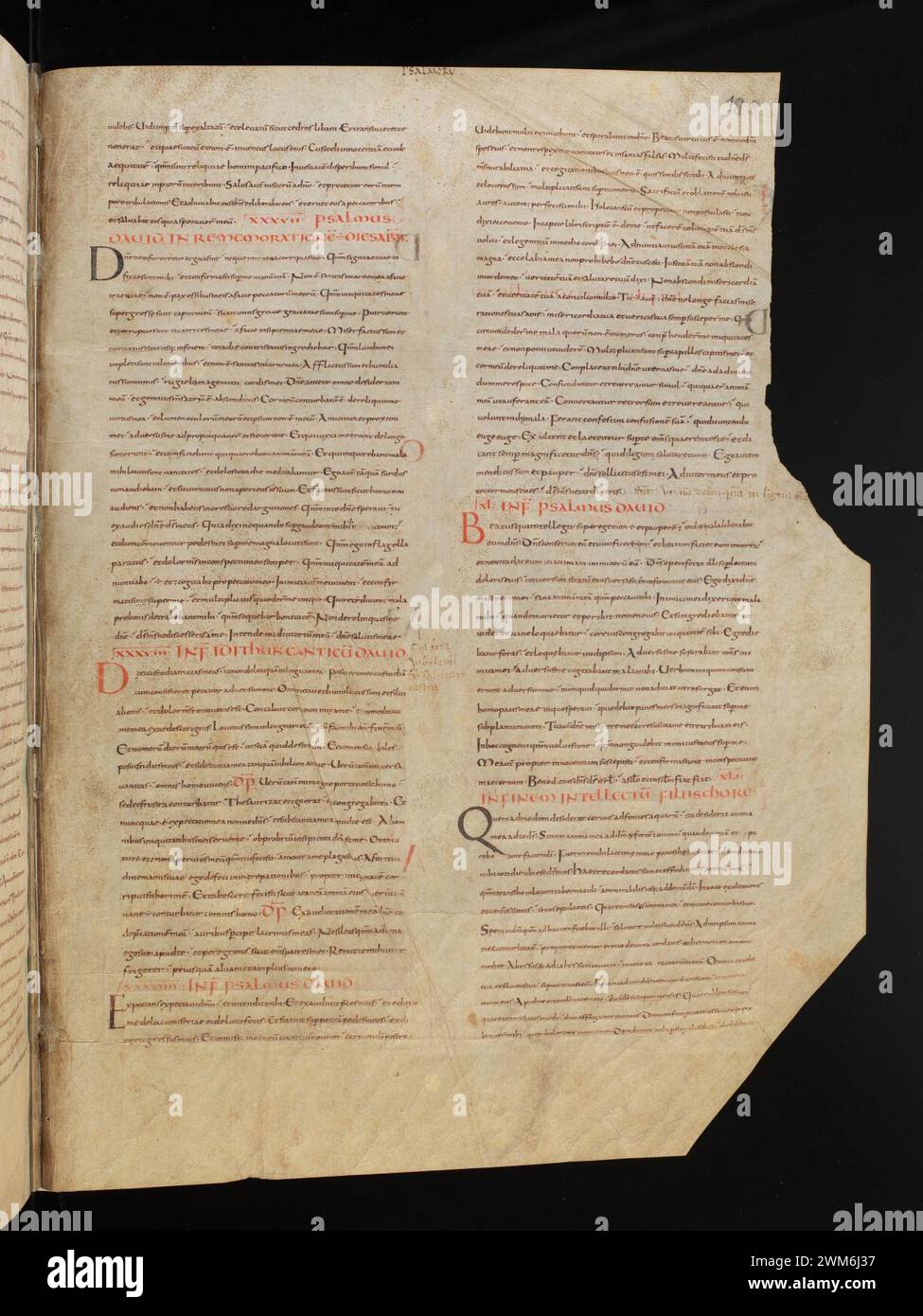 Cod. 3, f. 198r – Biblia latina (Vulgata, Part 1 Genesis to Psalms ...